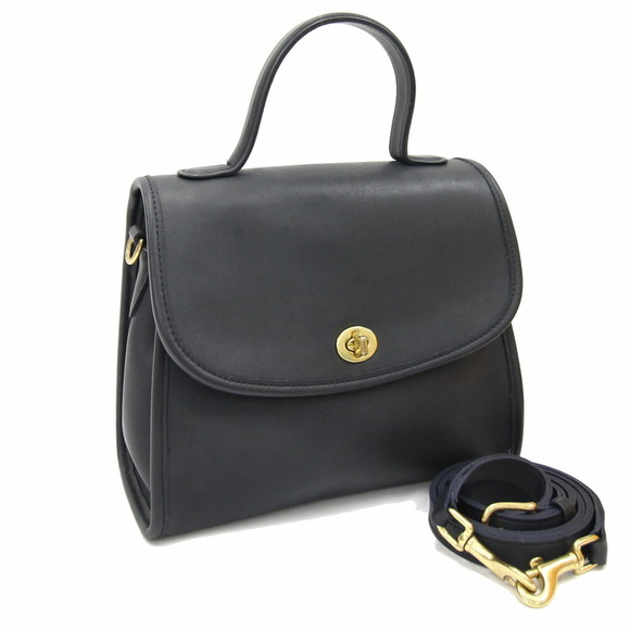 OTHERS | Bags | Coach Handbag 9977 Black Leather Old Turnlock Flap ...